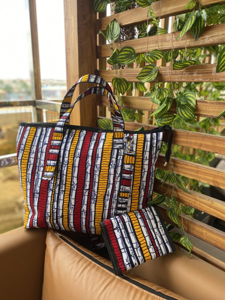 Ankara African Print Tote Bag - DunsinCraft Collection